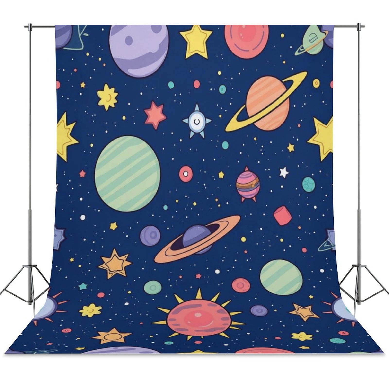 Cute Space Pattern Backdrop Baby Shower Newborn Portrait Girl Boy ...
