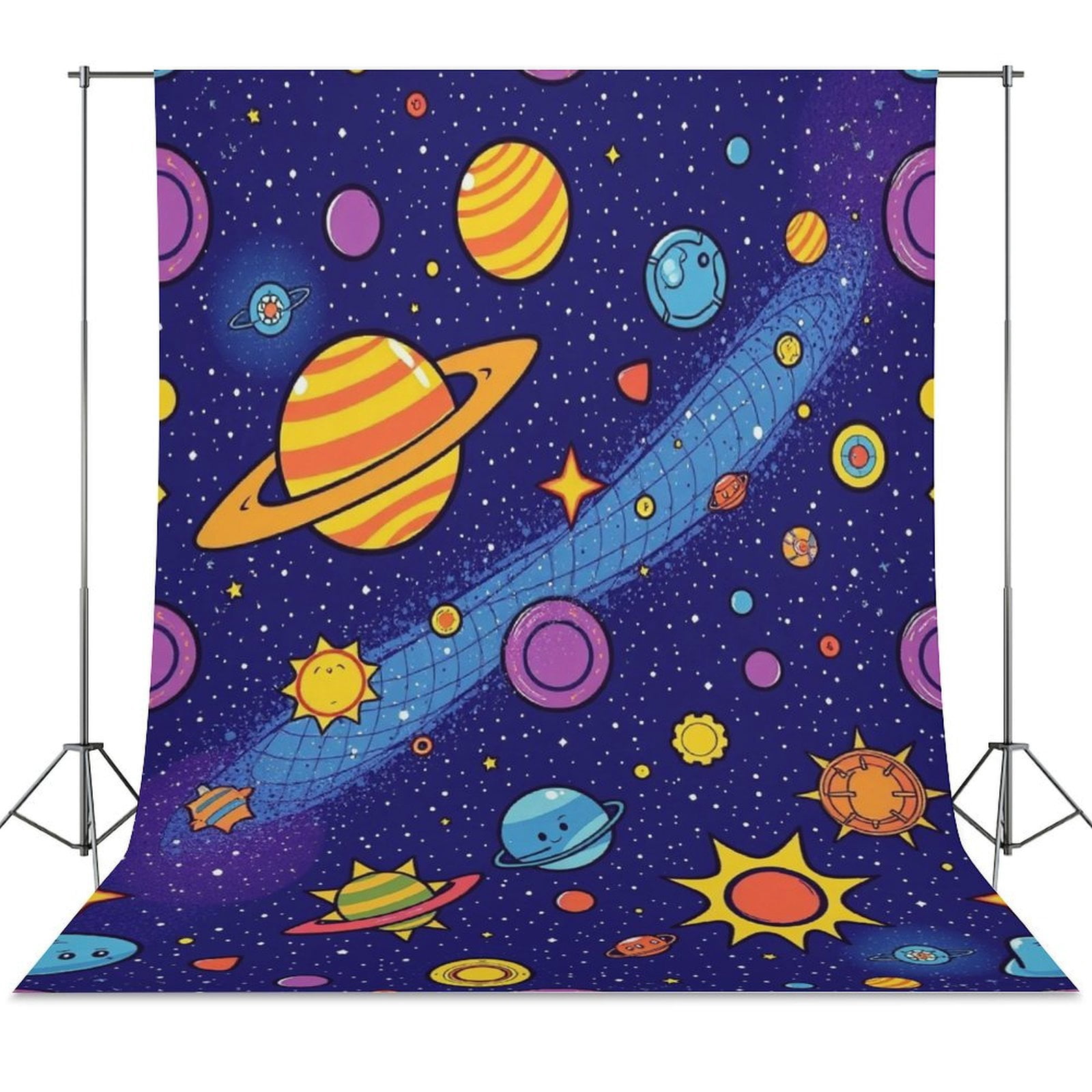 Cute Space Pattern Decorations BackdropPortrait Photography Background ...