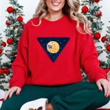 Cute Space Stamps Galaxy Universe Rocket Ship Fun Graphic Sweatshirt ...