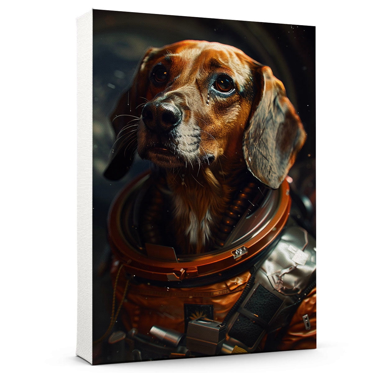 Cute Space Suit Dog Art Print, Bavarian Mountain Scent Hound Dog Poster ...