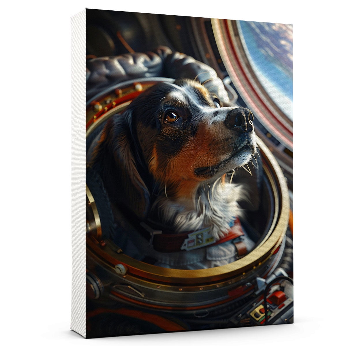 Cute Space Suit Dog Art Print, Entlebucher Mountain Dog Poster ...
