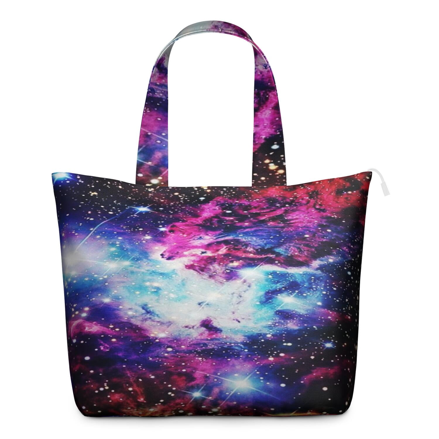 Cute Space-Themed Travel Tote Bag with Planets, Aliens, Spacecraft ...