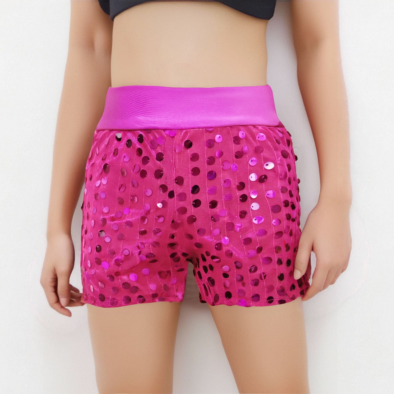 Cute Sparkly Sequin Shorts for Girls Fashion Kid Skiny Dance Outfits ...