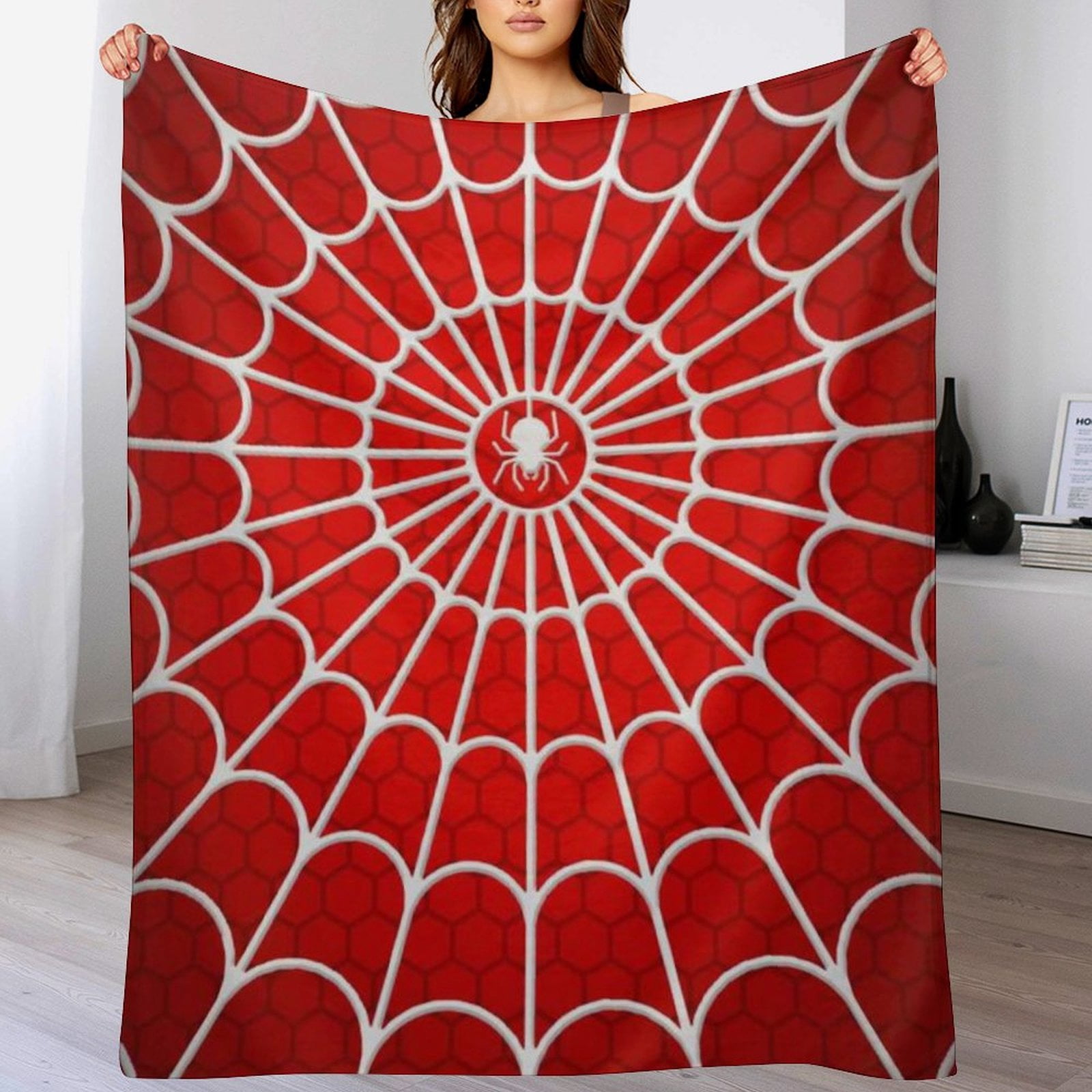 Cute Spider Man Blanket Anime Flannel Throw Blanket Warm Soft for Couch ...