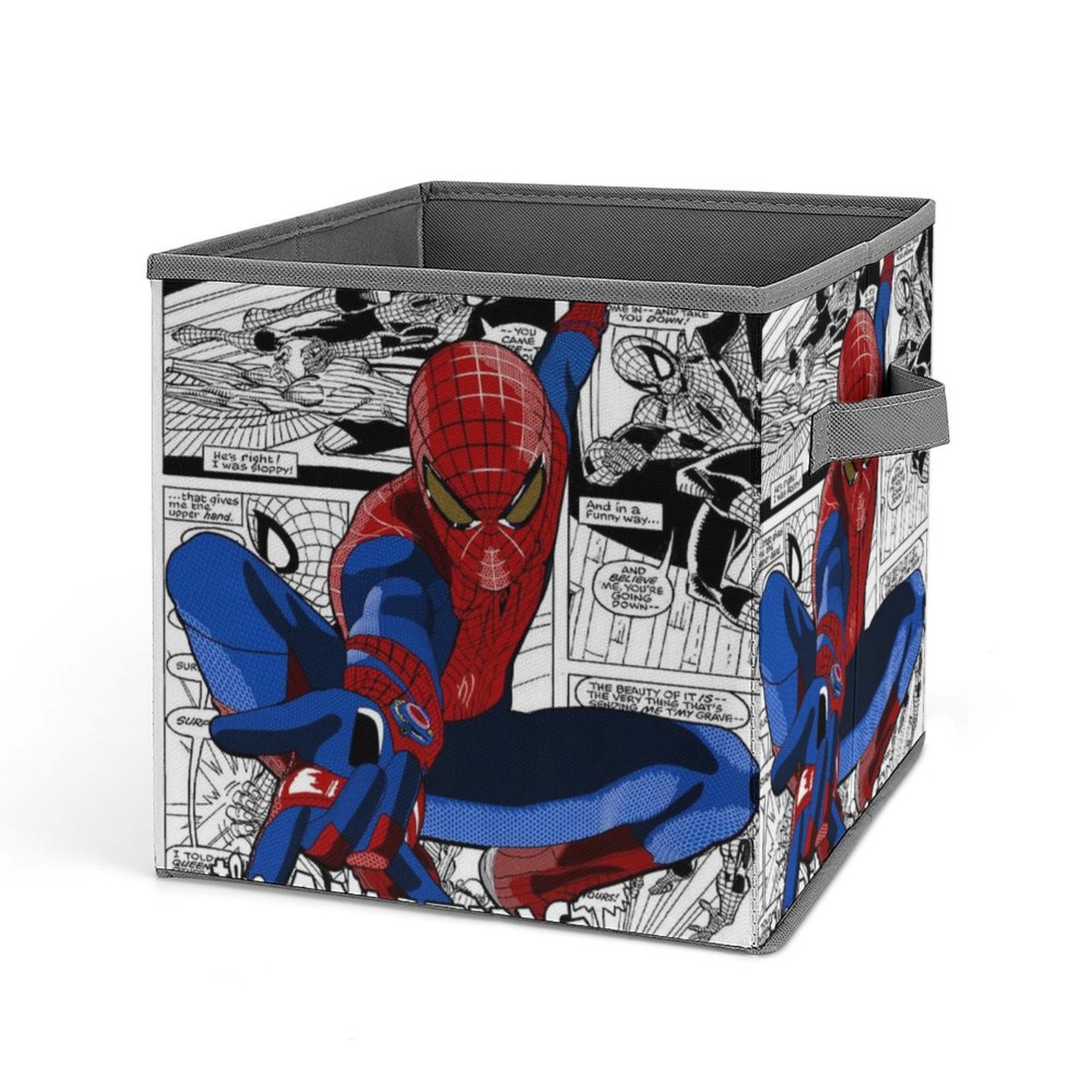 Cute Spider Man Capacity Collapsible Storage Bin, Anime Cartoon ...