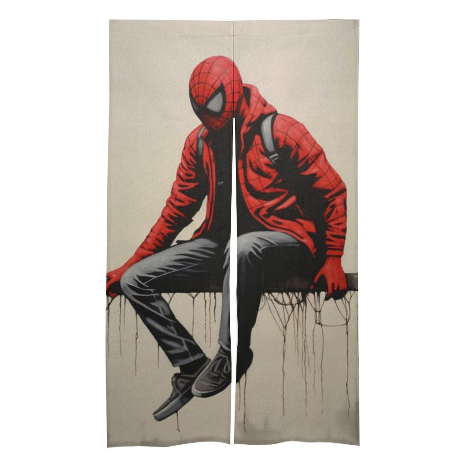 Cute Spider Man Door Curtain for Doorway Privacy 34"x57" Door Curtains ...