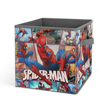 Spider-Man Storage Set (Trunk, 2 pack cubes, Sequin Cube and Hamper ...