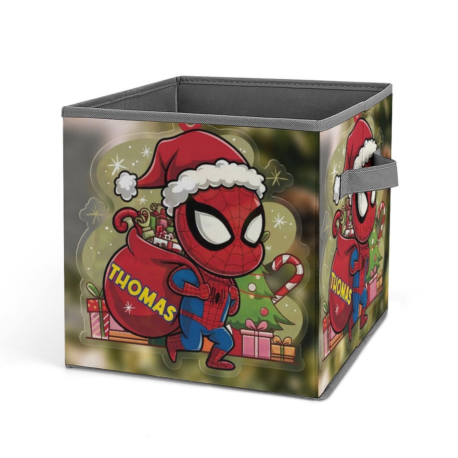 Cute SpiderMan Capacity Collapsible Storage Bin, Anime Cartoon Foldable ...