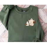 Cute Spooky Coffee TShirt Womens Ghost TShirt Spooky Season Fall Coffee ...