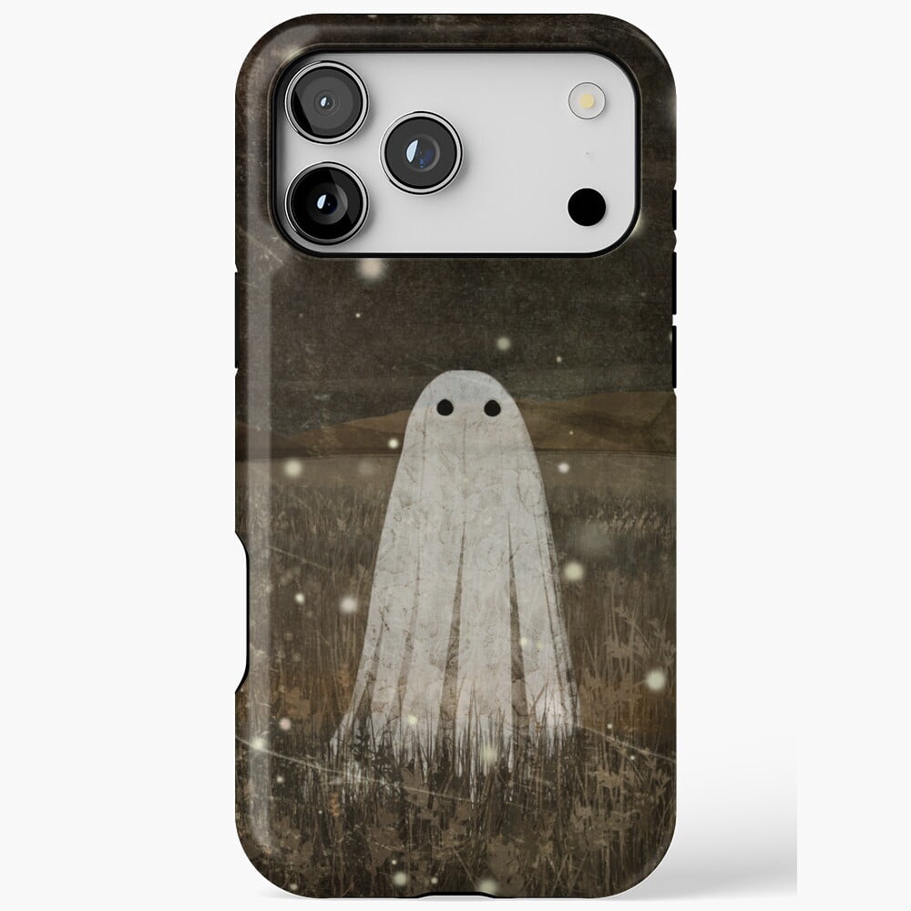 Cute Spooky Ghost in Field Autumn Halloween Phone Case for iPhone 17 11 ...