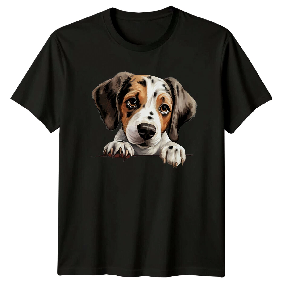 Cute Spotted Puppy Dog Breed Portrait Pet Animal Lover T-Shirt ...