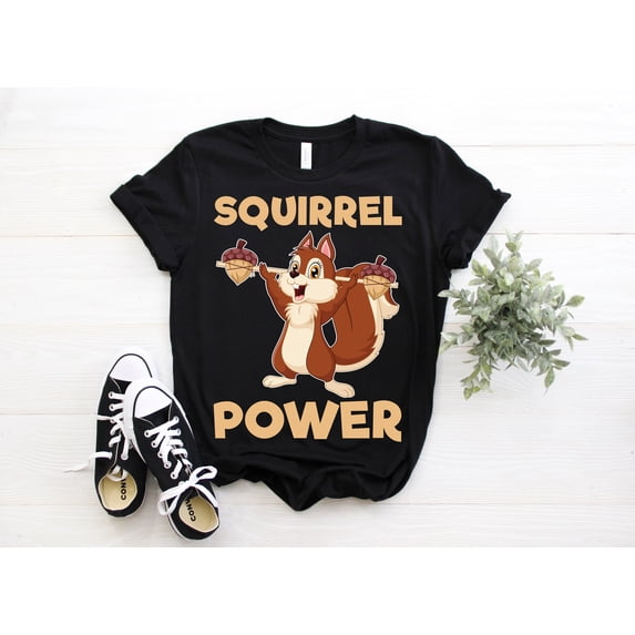 Cute Squirrel Power Squirrels Gift T-Shirt, Bodybuilding Strength ...