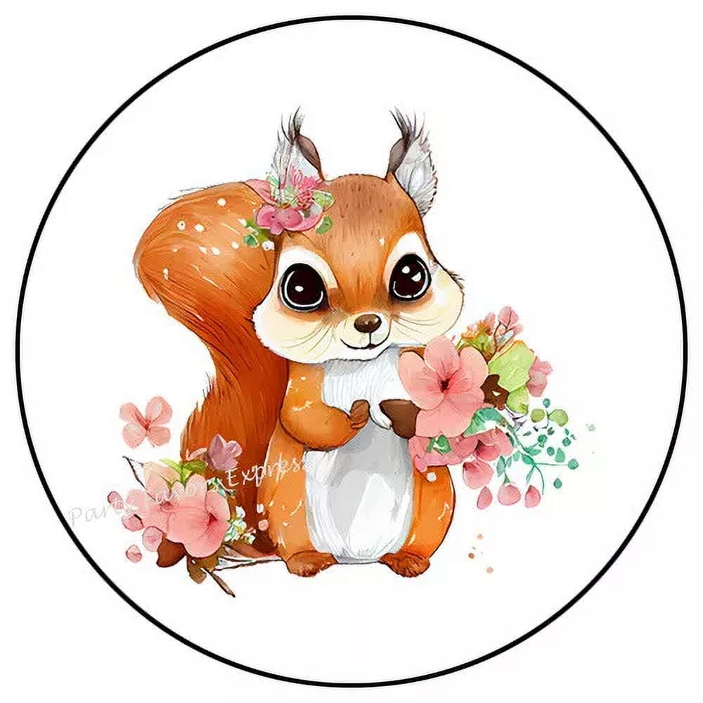 Cute Squirrel Stickers Party Favors Phone Decal Water Bottle Stickers ...