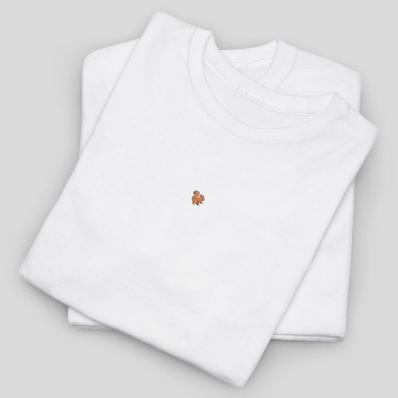 Cute Squirrel Unisex Tee, Minimalist Squirrel Shirt, Nature Lover Gift ...