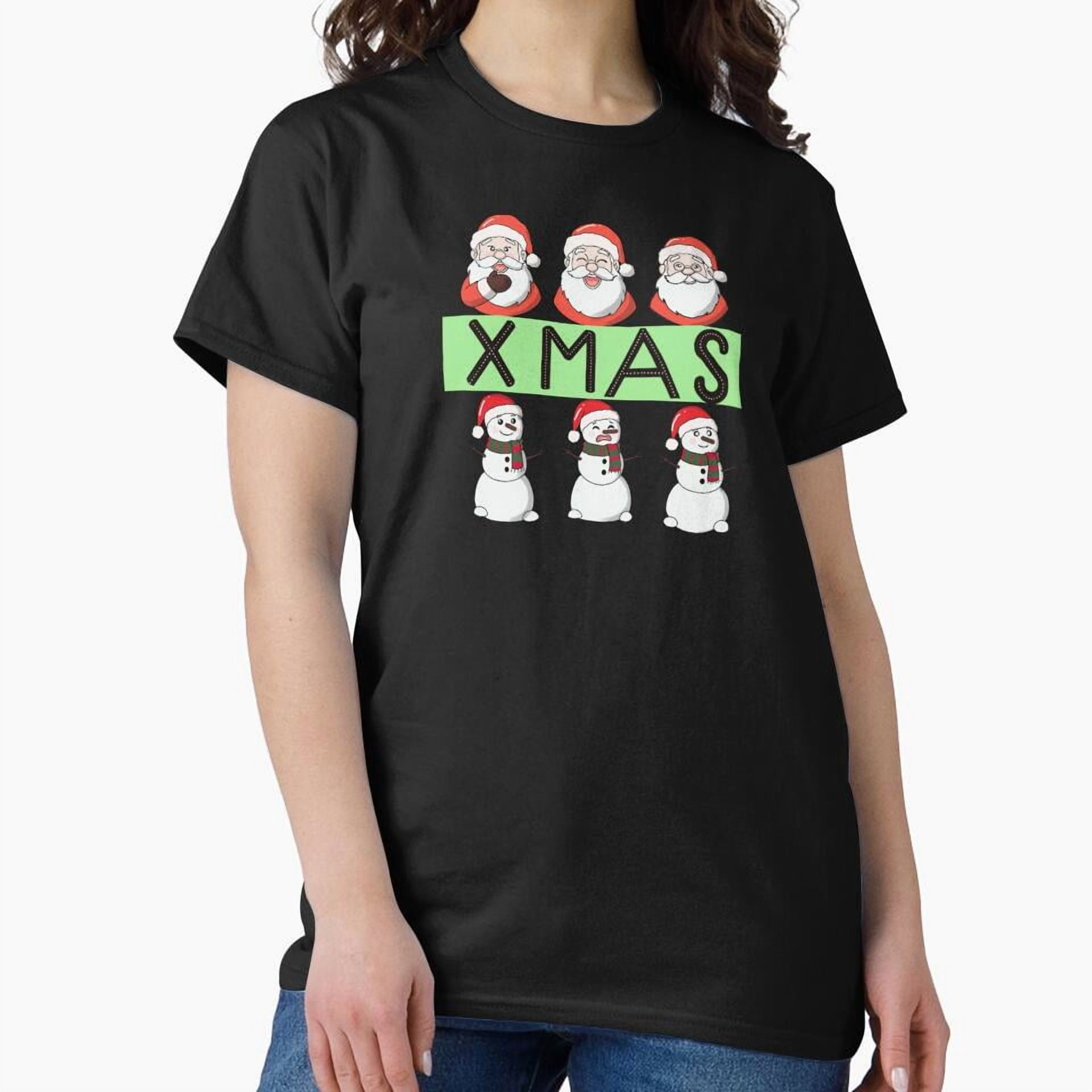 Cute St. Nick Claus And Snowmen Xmas Expression Set With Funny Faces ...