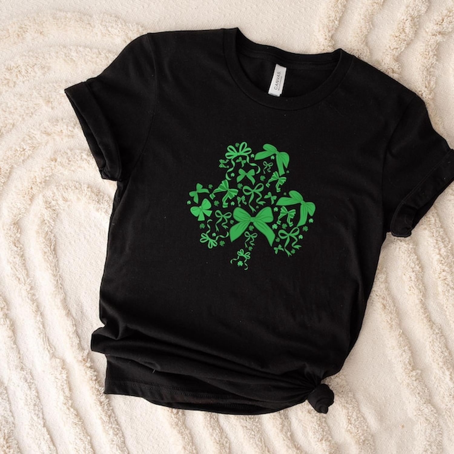 Cute St PatriC1KS Four Leaf Clover S1Hirt, Watercolor St Patrick ...