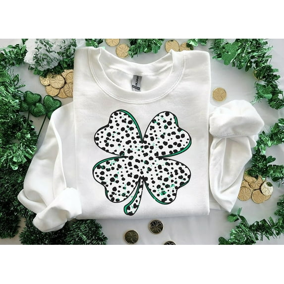 Cute St Patricks ,Four Leaf Clover Shirt, Watercolor St Patrick Tshirt ...