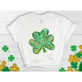 Cute St Patricks Four Leaf Clover Shirt, Watercolor St Patrick Tshirt ...