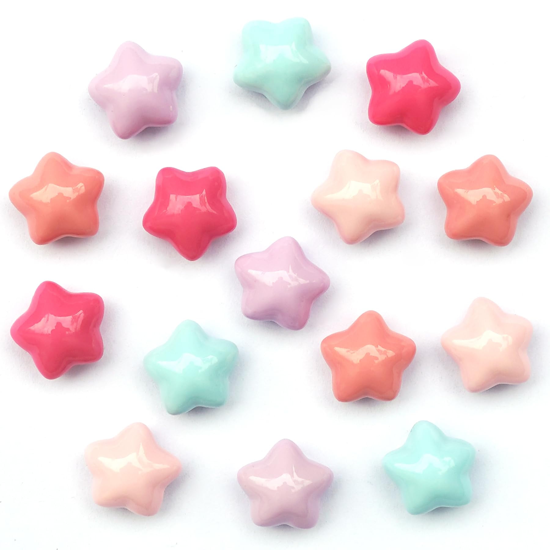Artful Refrigerator Magnets, Vibrant 3D Star Design Strong Hold Magnets ...