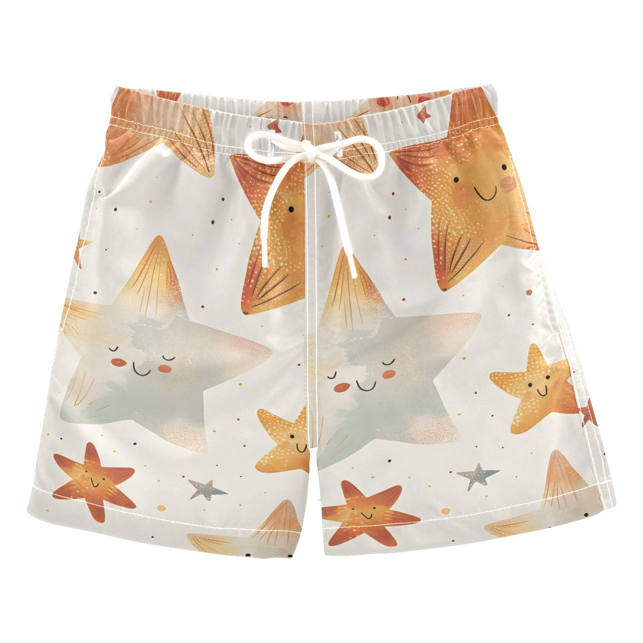 Cute Stars Boys' Swim Trunks Board Shorts Beach Pants Bathing Bottoms M ...