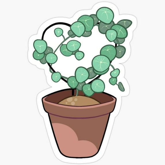 Cute Stephania Plant Sticker Phone Decal Water Bottle Stickers Car ...