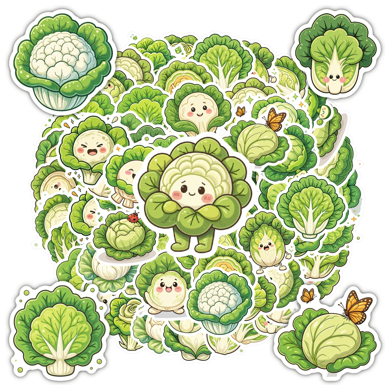 Cute Stickers Cartoon Vegetable Kids Stickers Toy Funny Stickers for ...