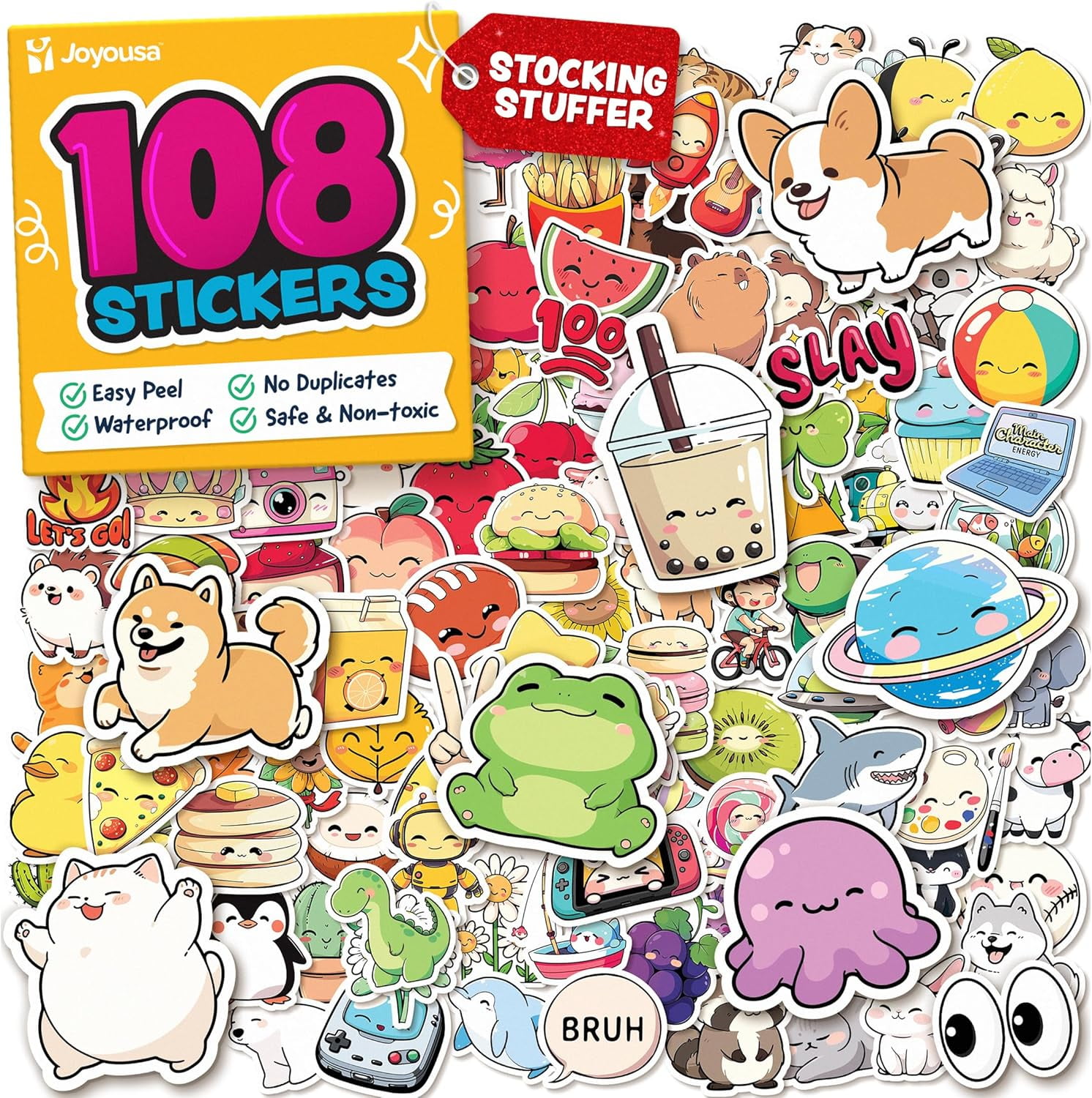Cute Stickers for Kids - Christmas Stocking Stuffers Kids - Kawaii ...