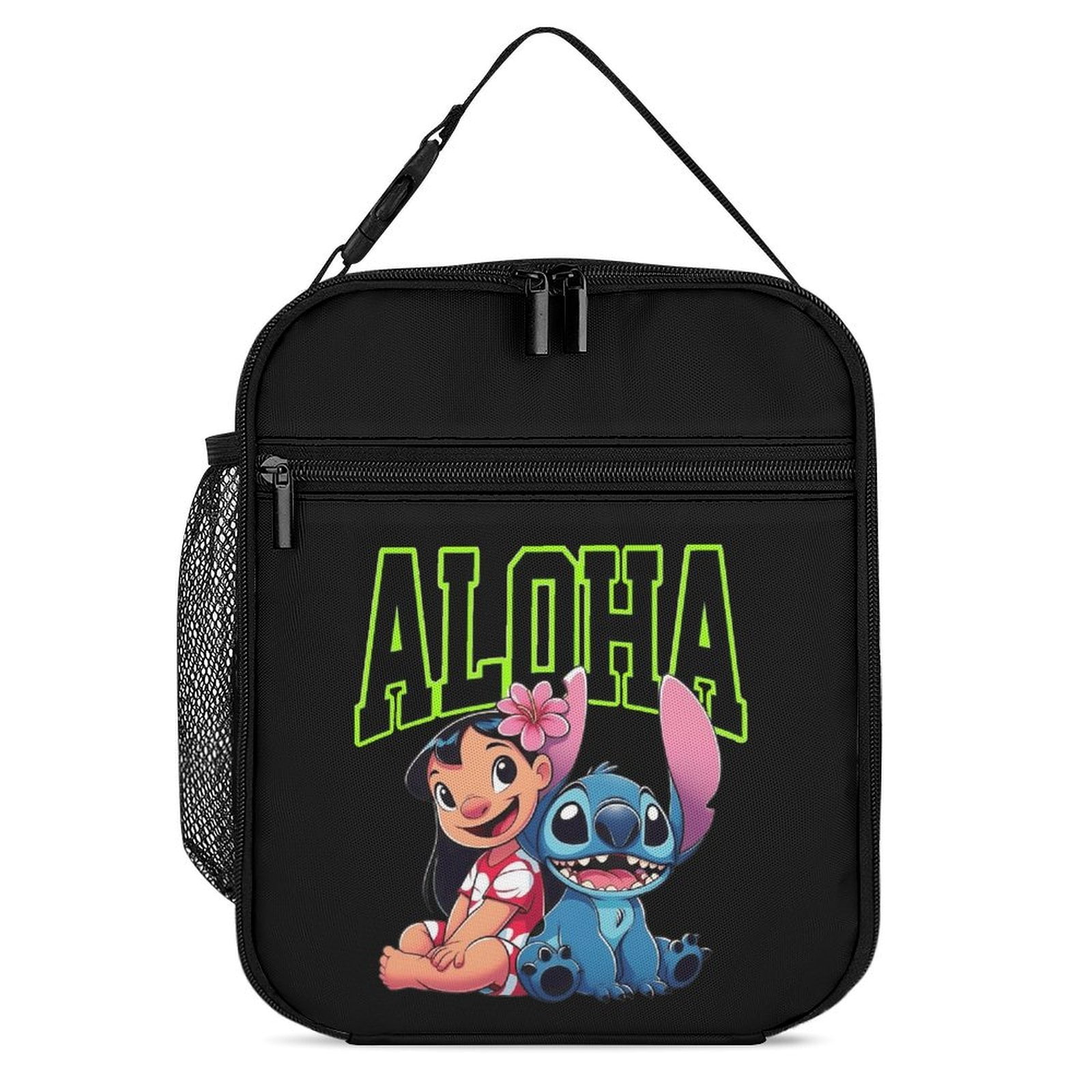Cute Stitch And Angel Aloha Insulated Lunch Boxes for Women Man ...