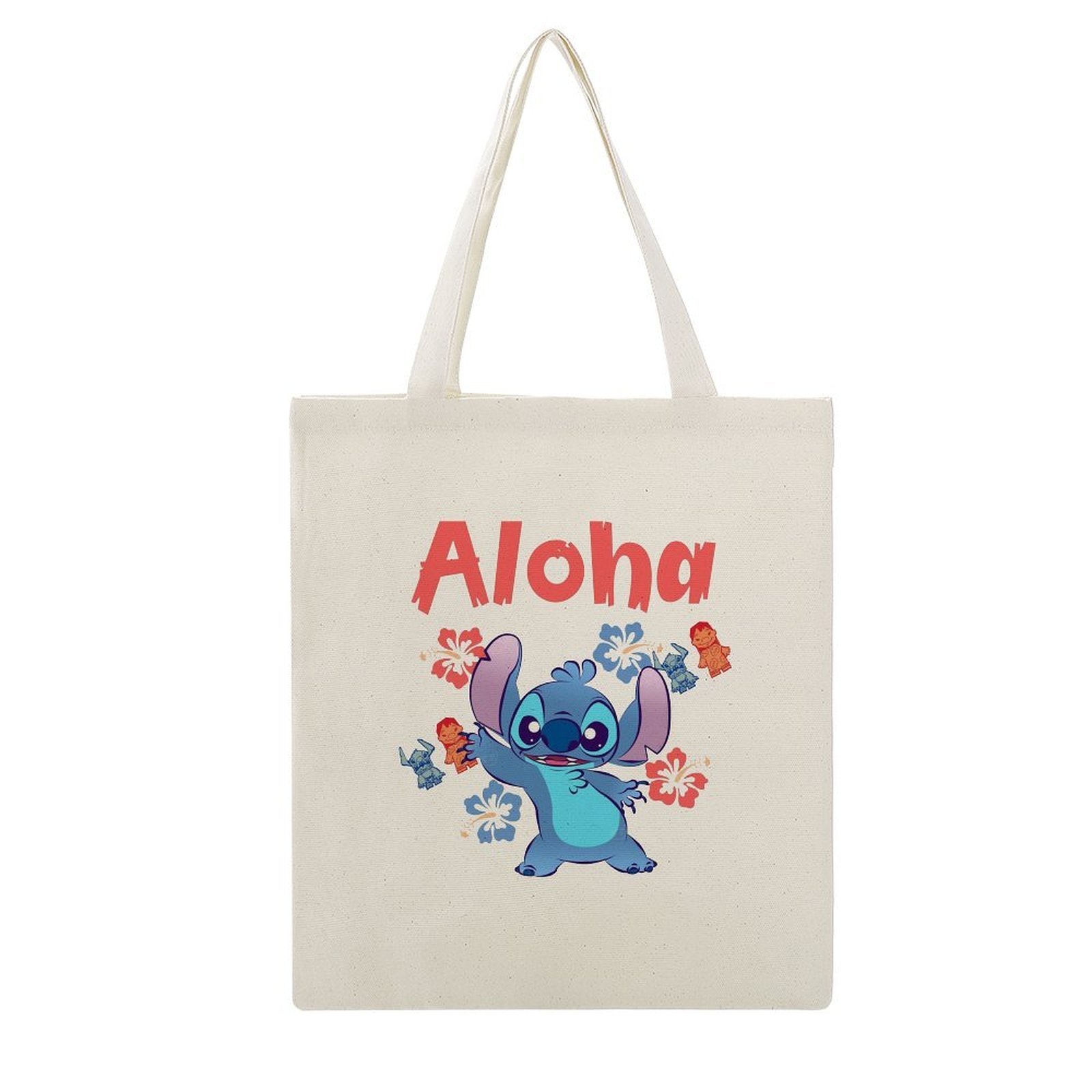 Cute Stitch And Angel Aloha Reusable Canvas Tote Bag Cloth Cotton Bags ...