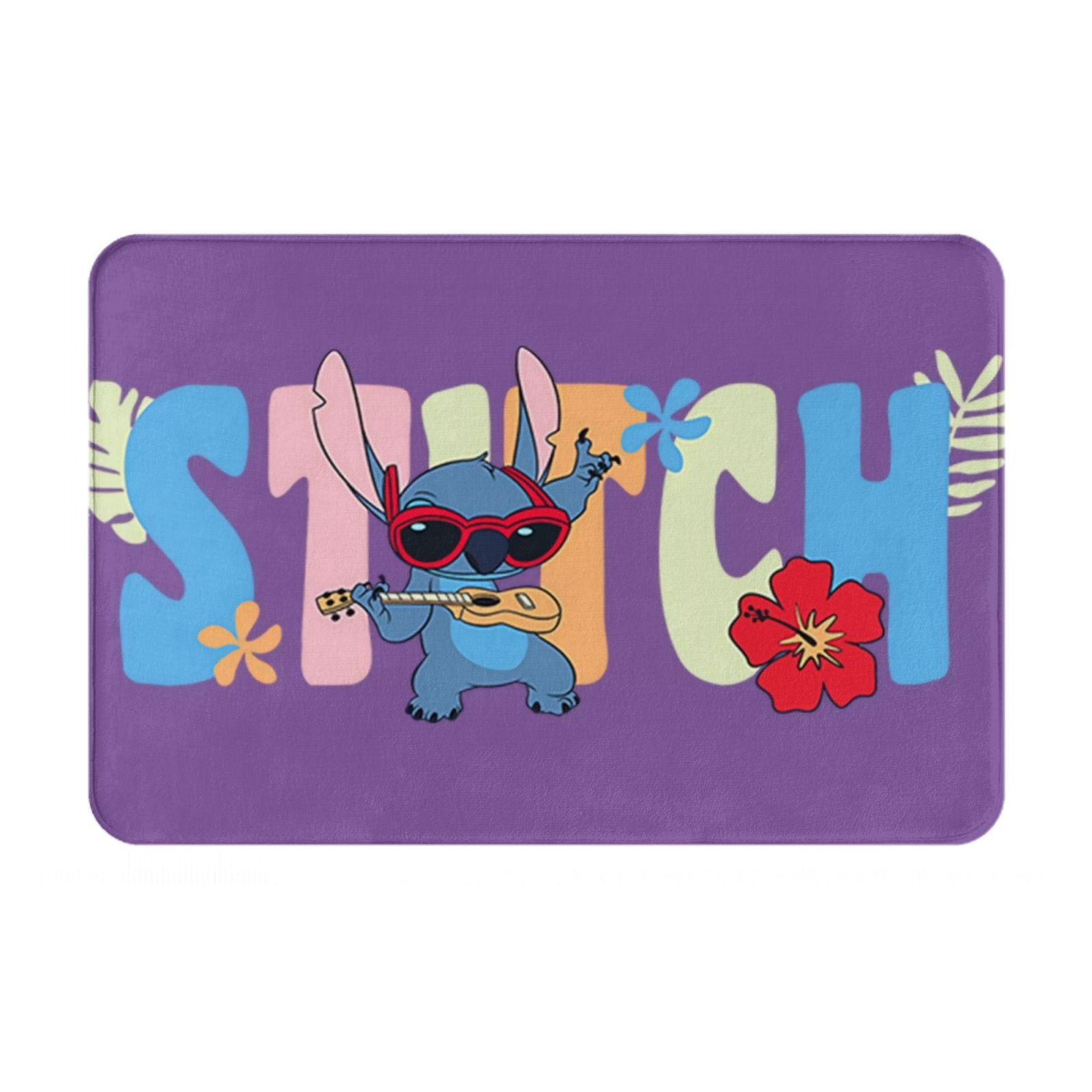 Cute Stitch Area Rug Cartoon Decorative Rug Soft Shag Bathroom Mat ...