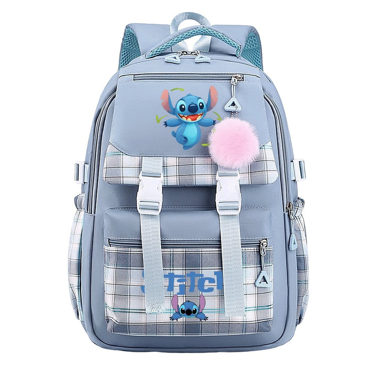 Cute Stitch Backpack Anime Cosplay Laptop Shoulders Backpacks Fashion ...
