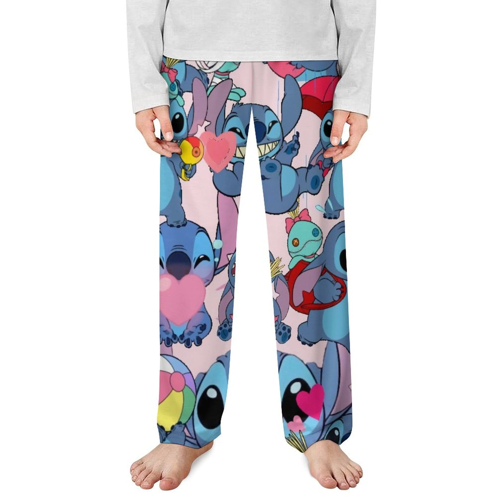 Cute Stitch Children's Pajamas Kids Home Pants Sleep Bottoms Lounge ...