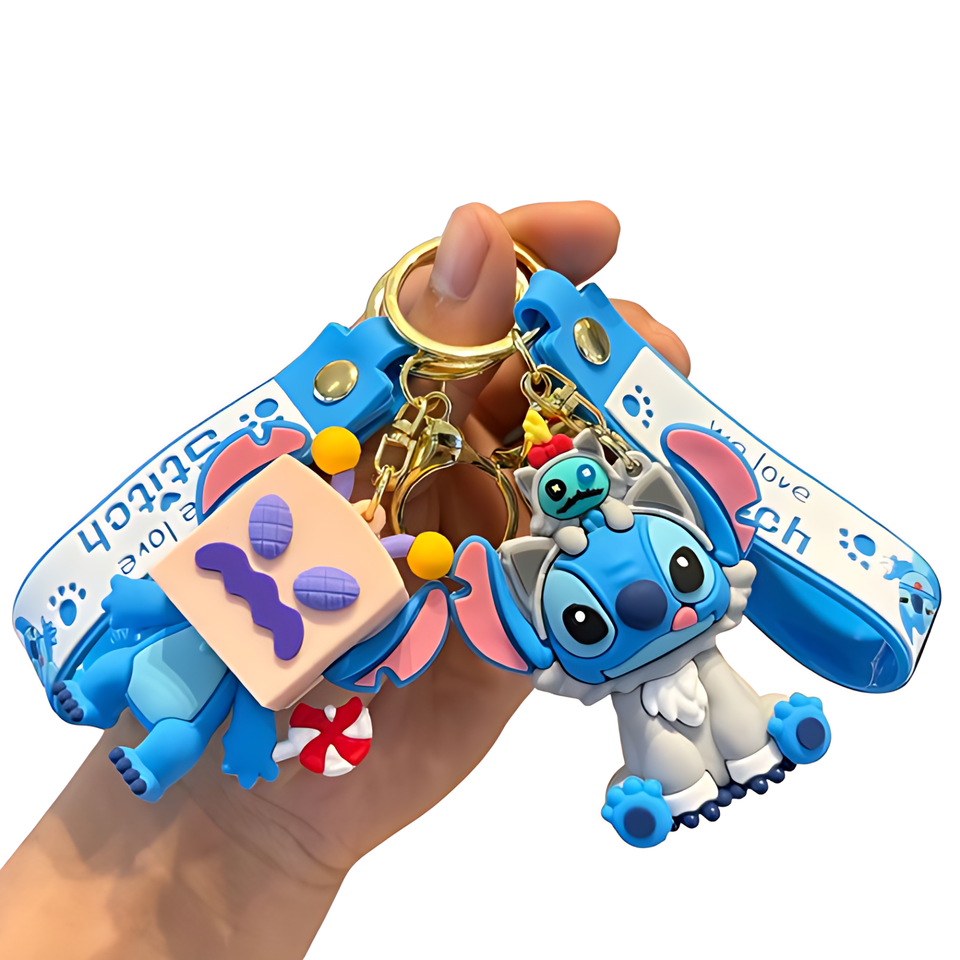 Cute Stitch Keychains, Anime Keychain, Cartoon Backpack Key Key Chain ...