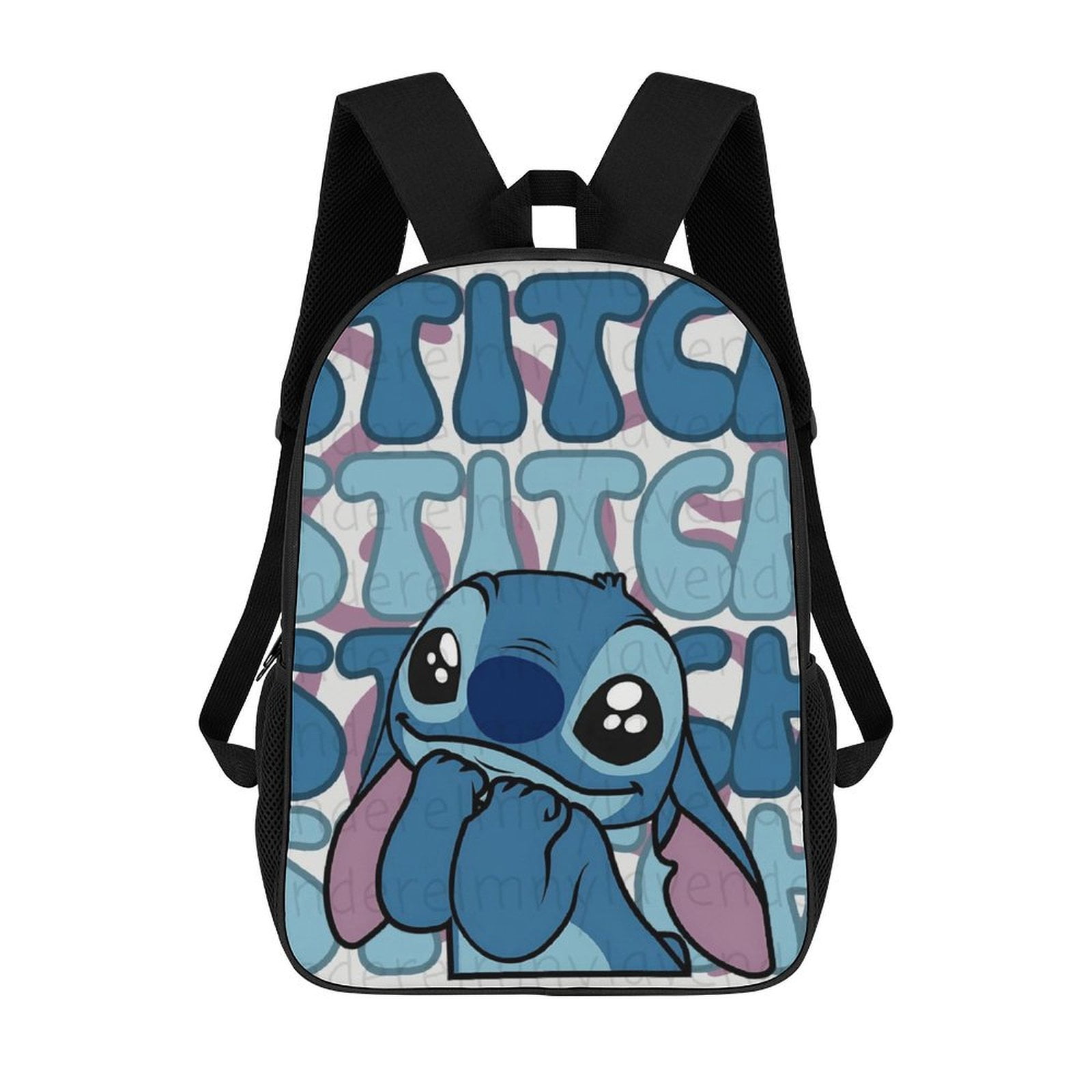 Cute Stitch Name Digital Laptop Backpack,Travel Backpack For Men Women ...