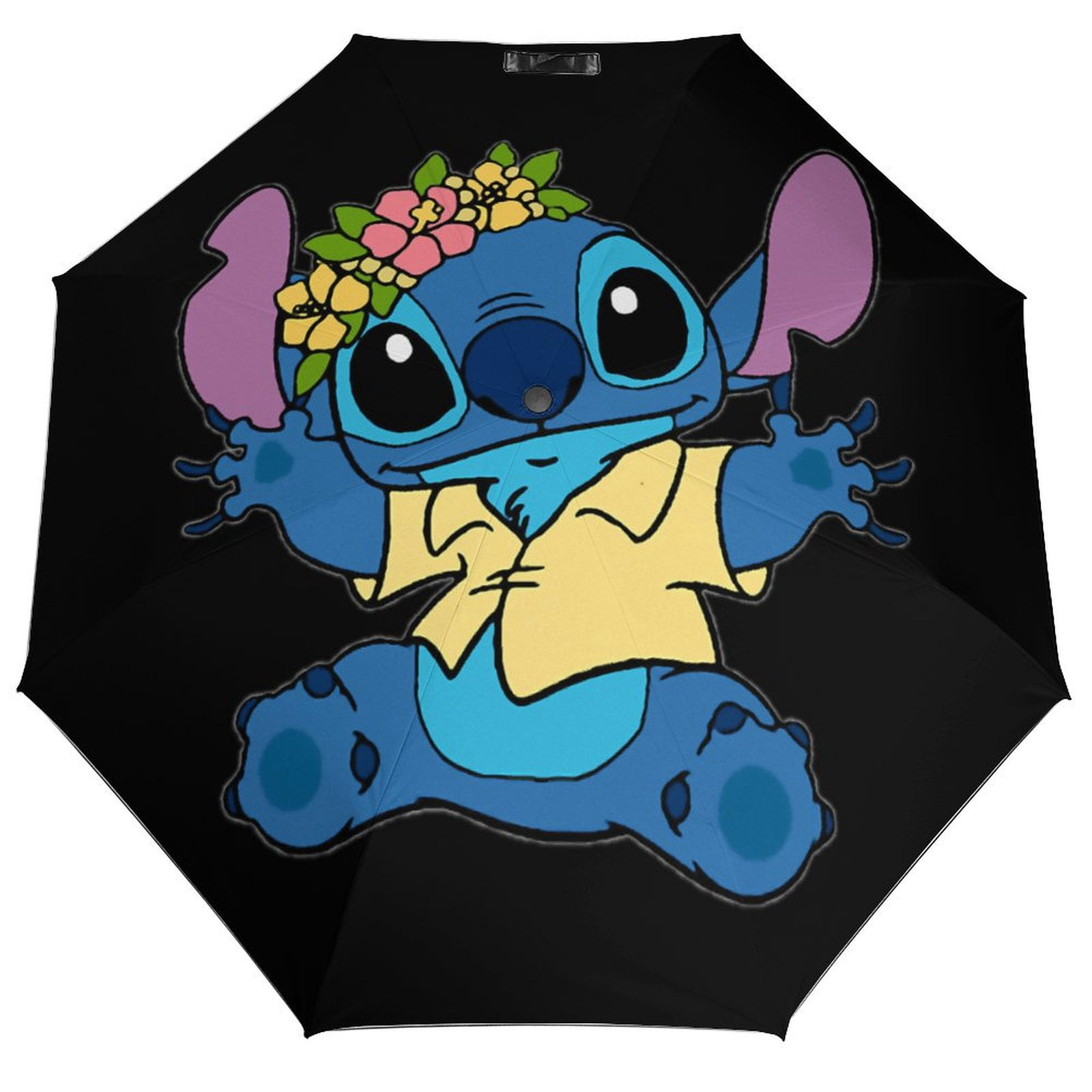 Cute Stitch Sun umbrella Automatic Open/Close Sun Rain Travel Umbrella ...