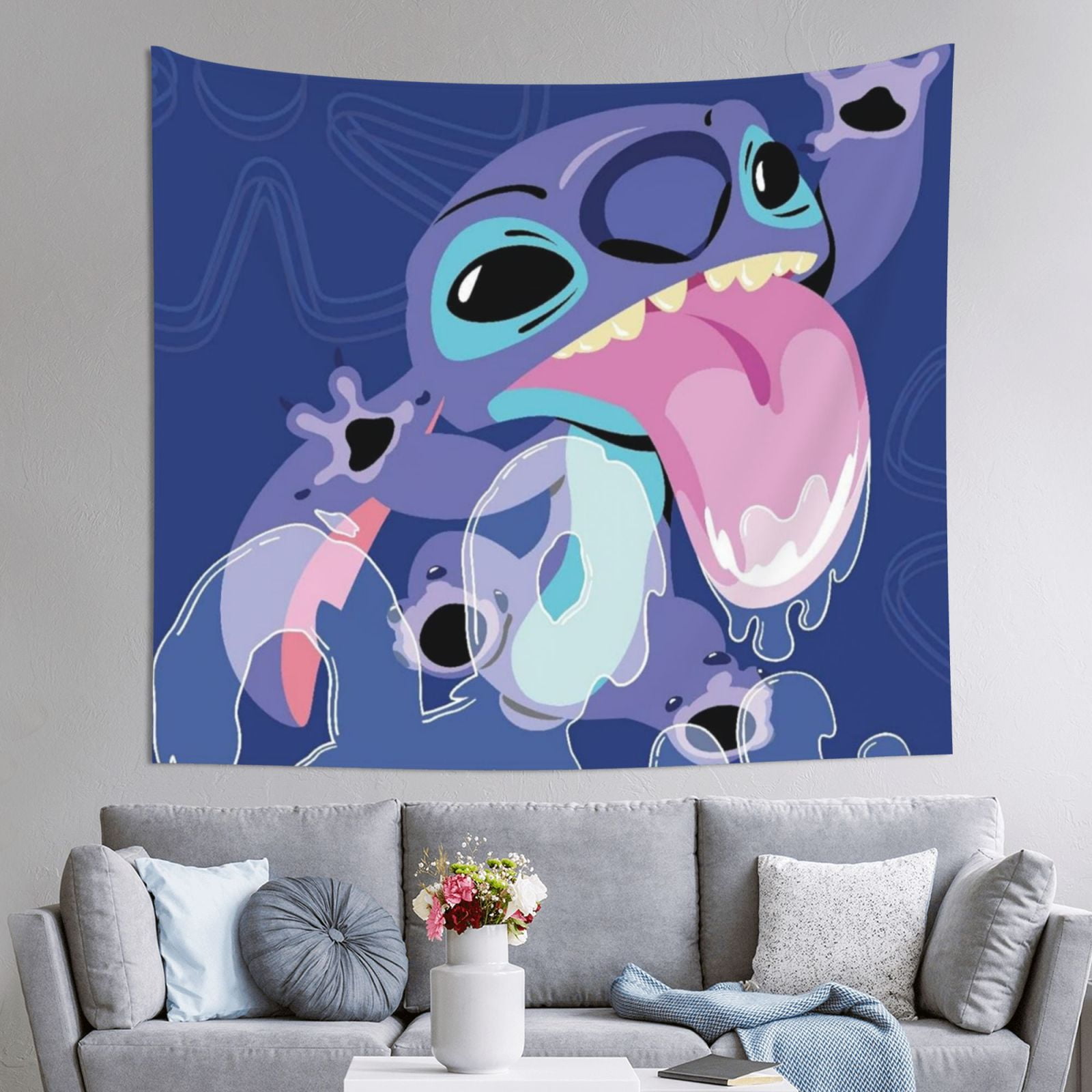 Cute Stitch Tapestry Wall Hanging Wall Art Decor Wall Tapestry for ...