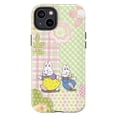 Cute Storybook Bunny Floral Phone Case for iPhone 17 16 15 14 13 12 11 ...