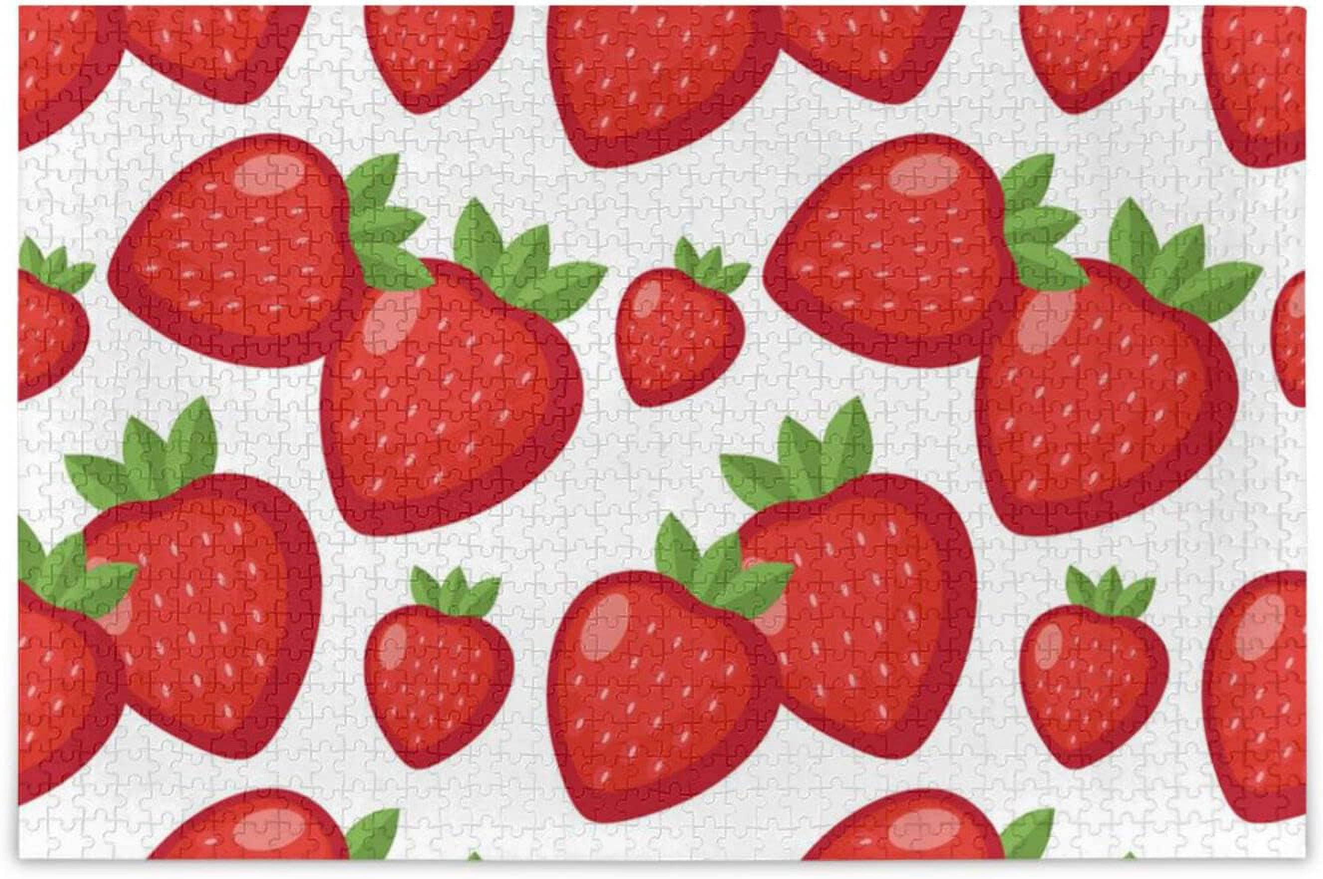 Cute Strawberry Jigsaw Puzzles 500 PiecesPuzzles for Adults Family Game ...