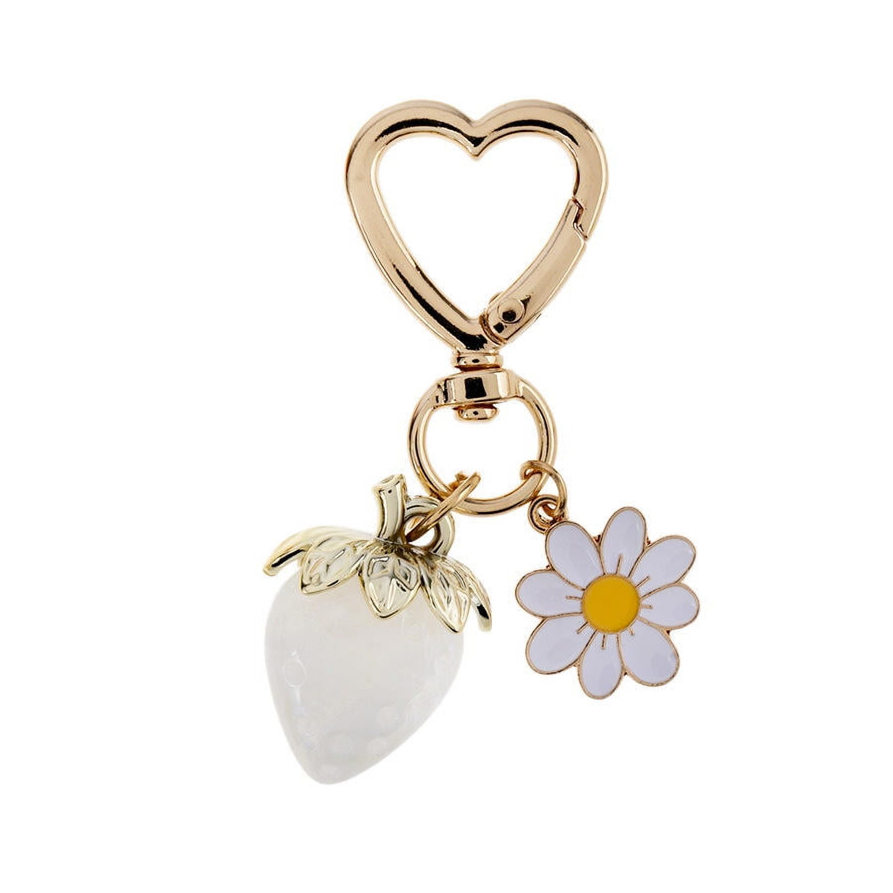 Cute Strawberry Keychain For Women, Girls Bag Charm Key Chain ...
