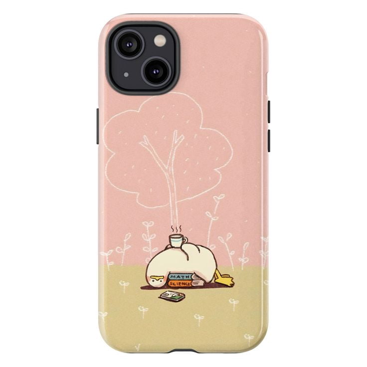 Cute Studying Dumpling Phone Case for iPhone 17 16 15 14 13 12 11 Pro Plus Mini, Math Science ...