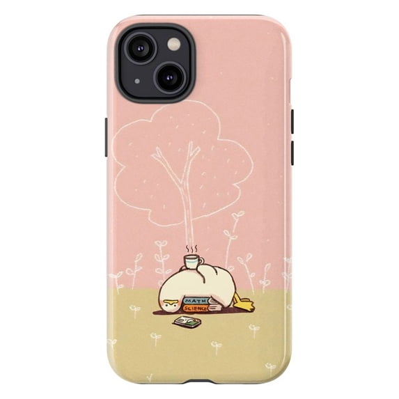 Cute Studying Dumpling Phone Case for iPhone 17 16 15 14 13 12 11 Pro ...