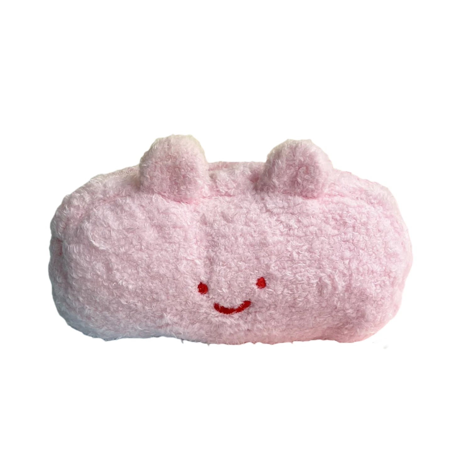 Cute Stuffed Animal Cat Soft Plush Fluffy Pencil Case Pouch Storage ...