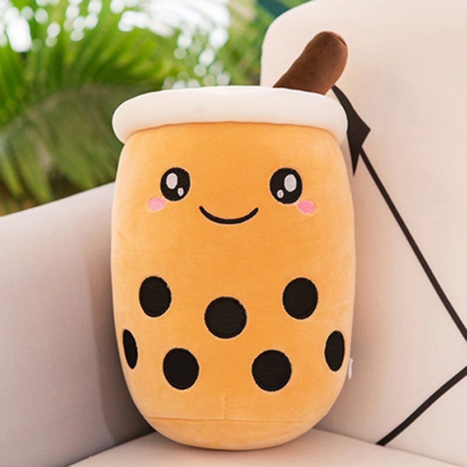 Cute Stuffed Boba Plush Bubble Tea Food Milk Cup Plushie Cartoon Pillow ...