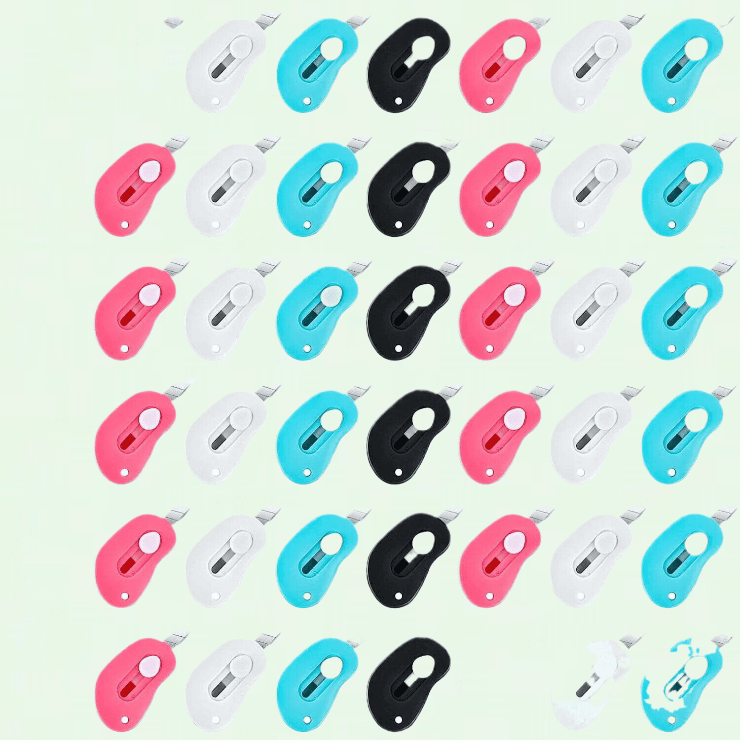 48 Pcs Mini Retractable Utility Knife Cute Style Box Cutter Back to ...