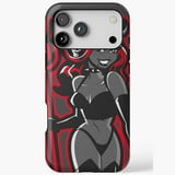 Cute Succubus Red Devil Pitchfork Anime Demon Girl Art iPhone Case 17 ...