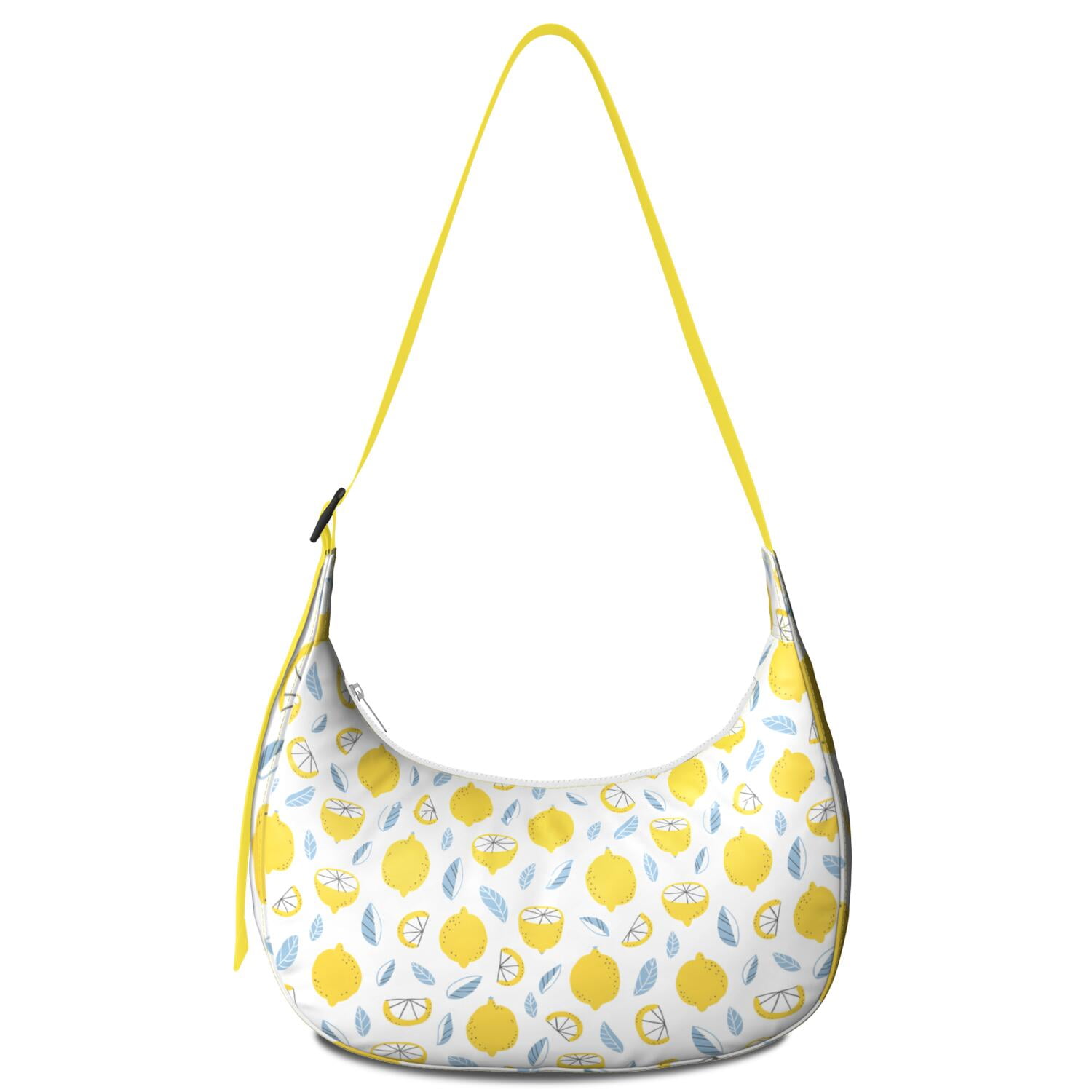 Cute Summer Lemon Crossbody Bag Lightweight Nylon Adjustable Strap ...