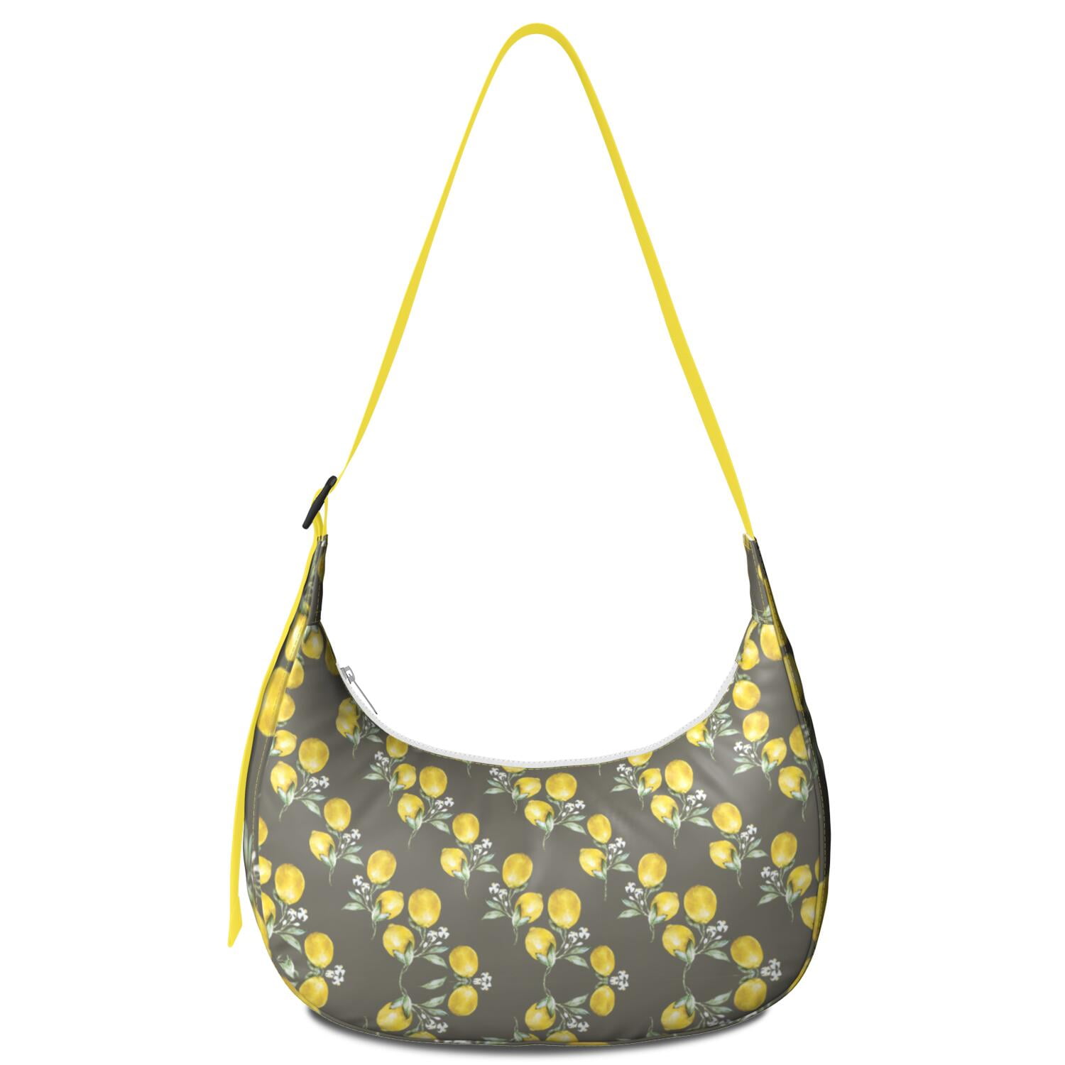 Cute Summer Lemon Crossbody Bag Lightweight Nylon Adjustable Strap ...