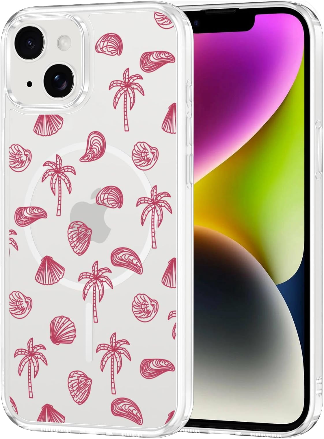 Cute Summer Seashell Phone Case for iPhone 13 / iPhone 14 Clear ...