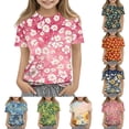 Cute Summer Tops for Kids Girls Size 10-12 Soft Casual Short Sleeve ...