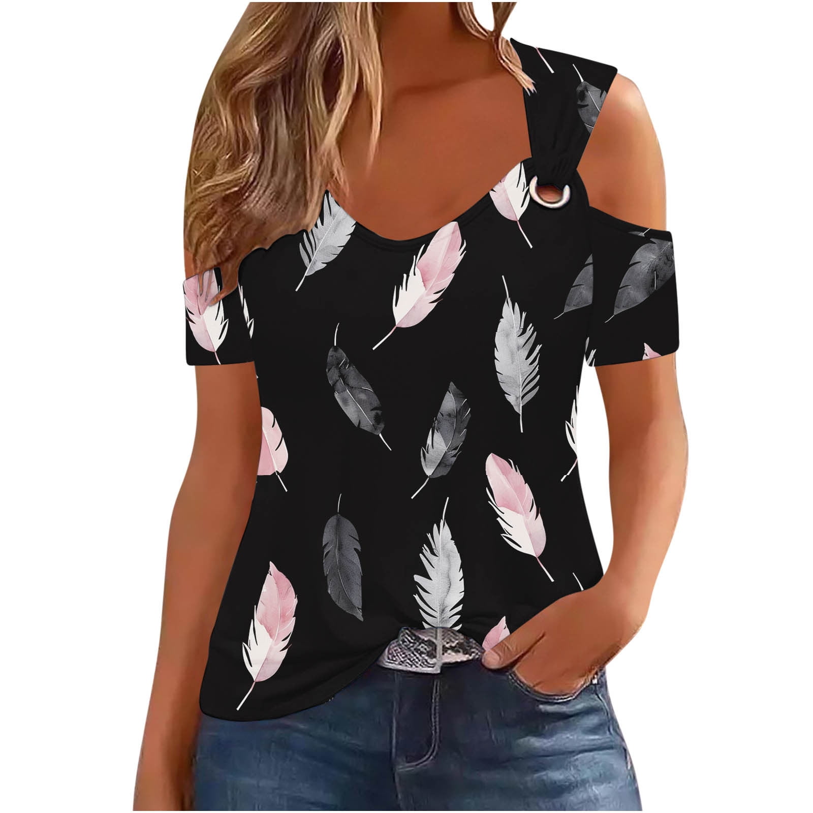 Cute Summer Tops for Women Trendy Button Down Shirts for Women Plus ...